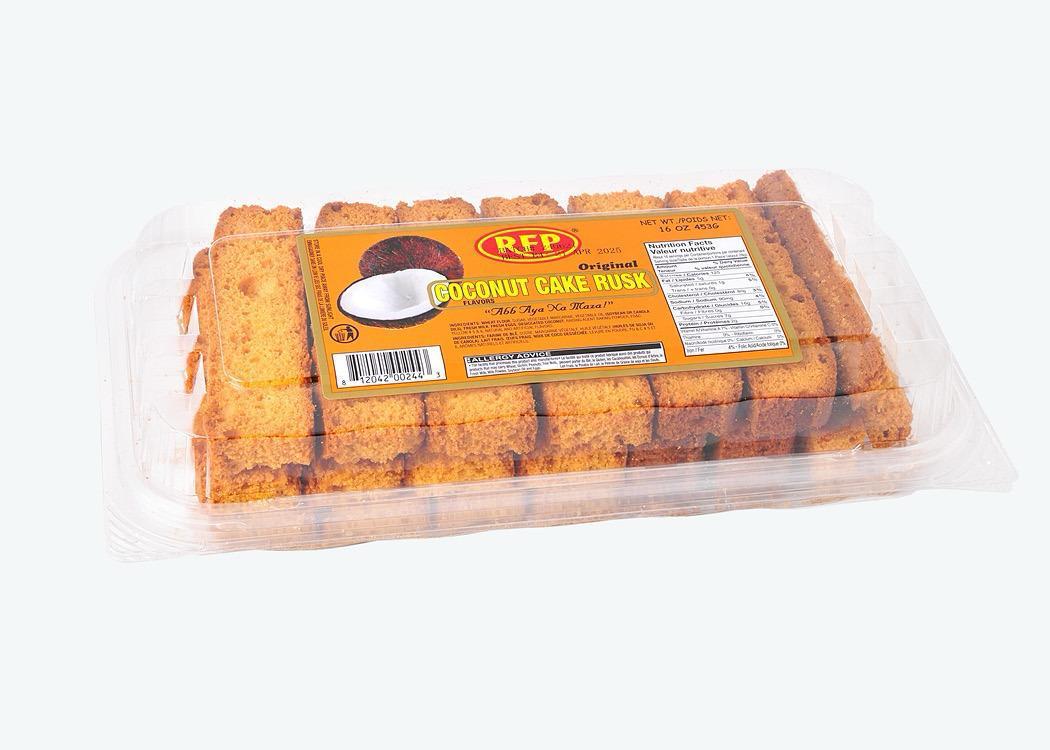 Rfp coconut cake rusk | coconut-infused eggless delight – Kashmir Crown ...