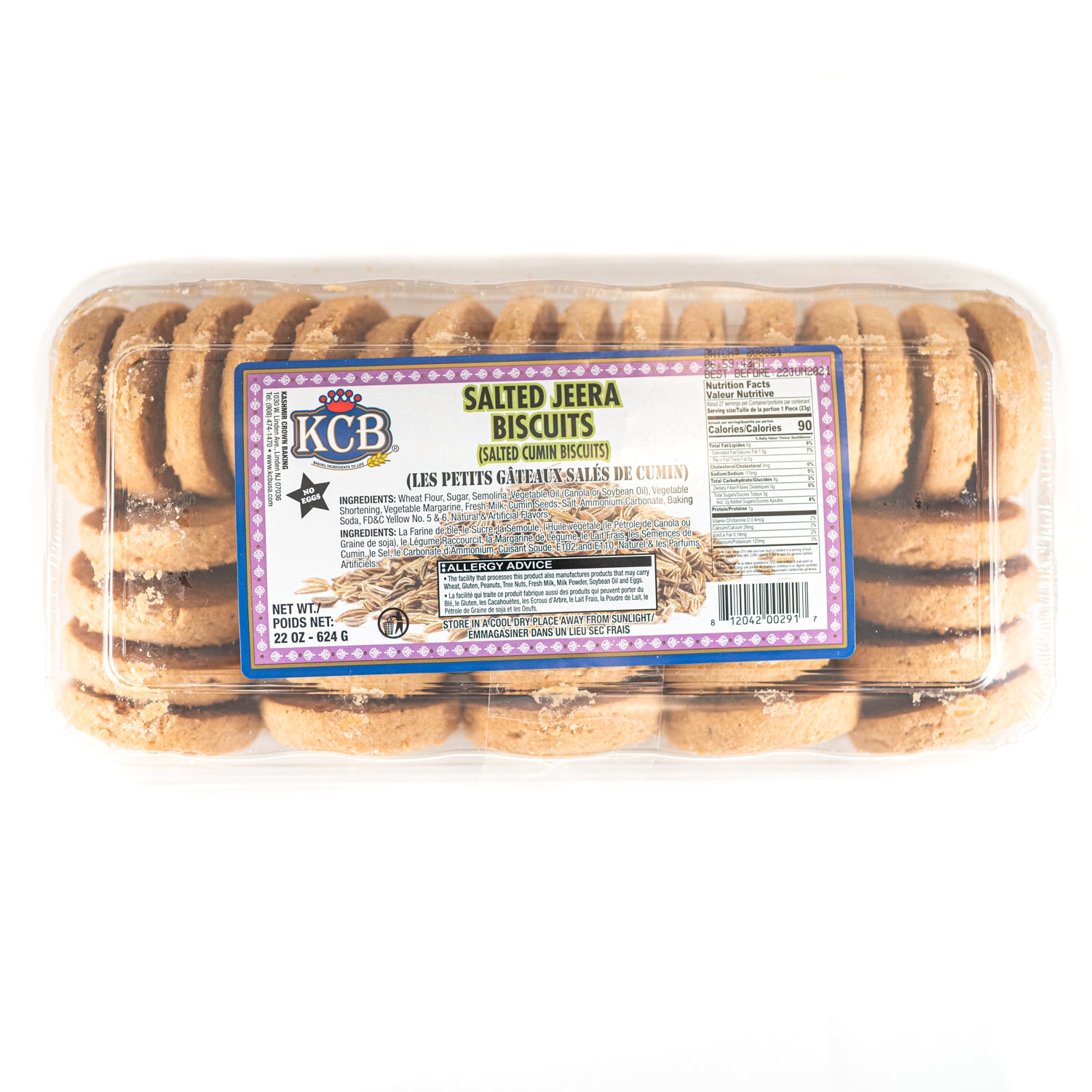 KCB Salted Jeera Biscuits – Kashmir Crown Bakery